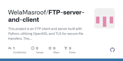 GitHub WelaMasroof FTP Server And Client This Project Is An FTP Client And Server Built With