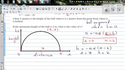 Application Of Quadratic Equation In Projectile Motion Youtube