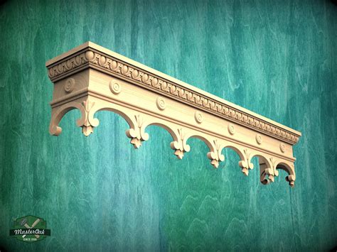 Wooden Window Valance Cornice Board Baroque Pelmet Antique Classic