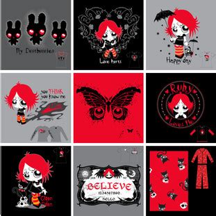 Ruby Gloom Apparel Design San Francisco Martin Hsu Design