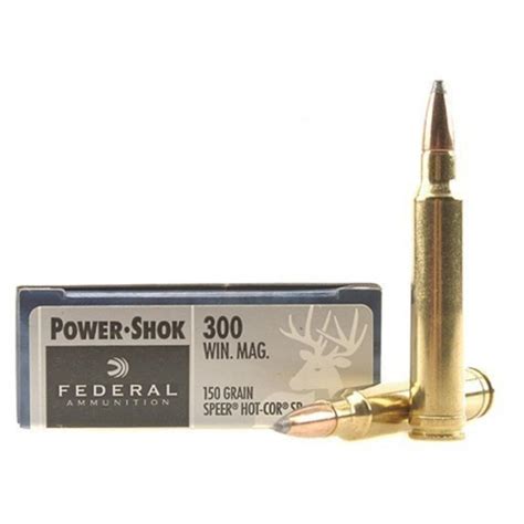 Bullseye North Federal Power Shok Ammo 300 Winchester Magnum 150gr