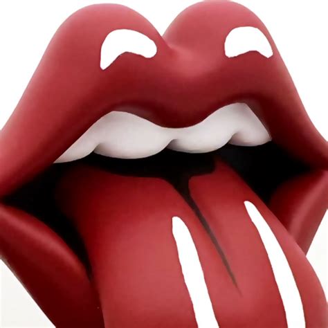 Custom 3d Printed Rolling Stones Lips Cremation Urn Topper In The
