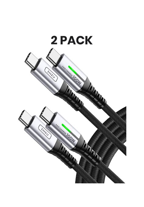 Iniu 240w Usb C Charge Cable 2m 2 Pack Pd Fast Charging