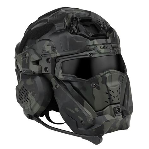 Nfstrike Tactical Helmet Protective Gear With Built In Communication Earphones Realistic Cs
