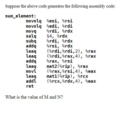 Solved I Have To Solve This Assembly Problem With C Chegg
