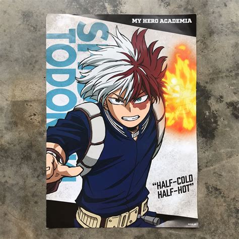 My Hero Academia Shoto Todoroki Official Poster Hobbies And Toys Toys