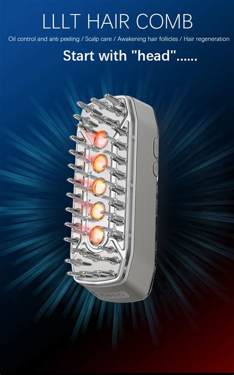 Led Light Therapy Best Laser Hair Growth Brush Anti Hair Loss Scalp Massage Electric Health