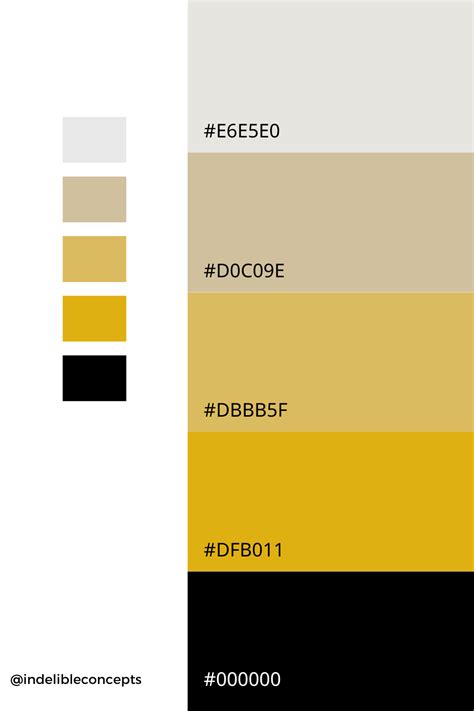 Yellow And Black Color Palette