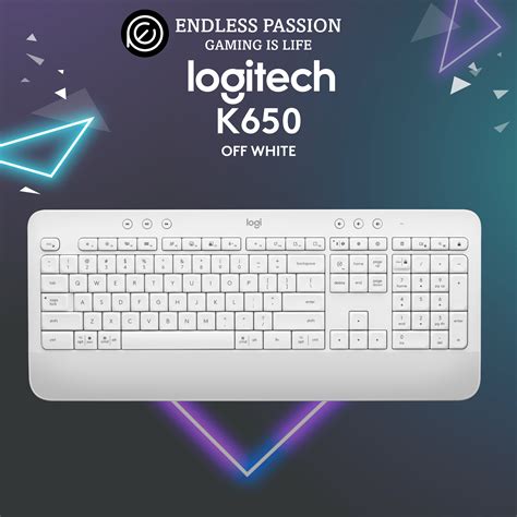 Logitech Signature K Comfort Full Size Wireless Keyboard With Wrist Rest Ble Bluetooth Or