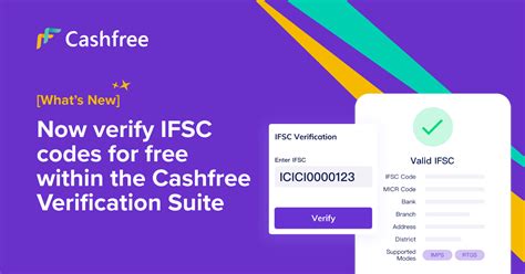 Verify Ifsc Codes Across 600 Banks Cashfree Verification Suite