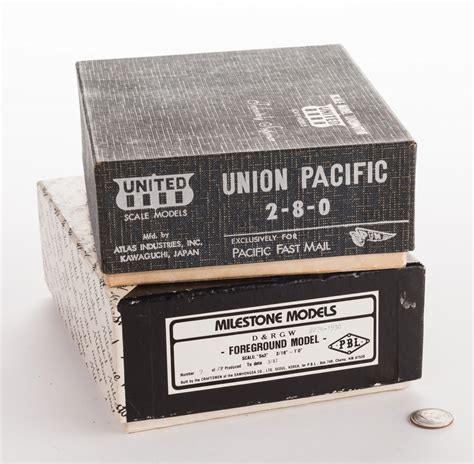 Lot 824 2 Boxed Brass Model Trains Case Auctions