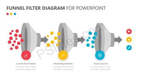 Funnel Filter Diagram For PowerPoint Powerpoint Diagram Filters