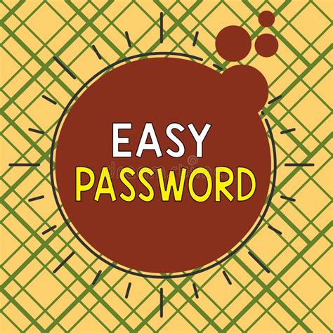 Conceptual Hand Writing Showing Easy Password Business Photo Text Easy
