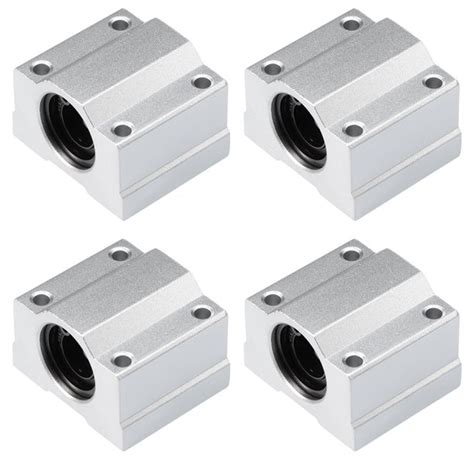 Scs12uu Linear Ball Bearing Slide Block Units 12mm Bore Dia 4pcs