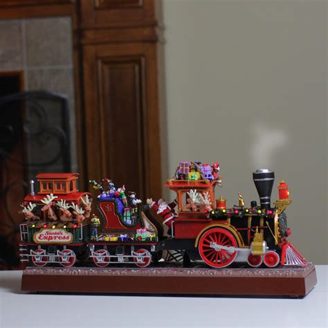 Red And Brown Animated Musical Lighted Santas Express Decoration