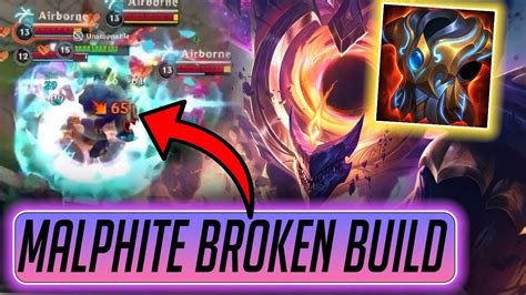 Wild Rift Malphite This New Build Is Broken New Tank Items Are Insane