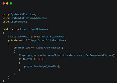 Ledge Grab System In Unity Objective Creating A Ledge Grab System By David Brown Medium