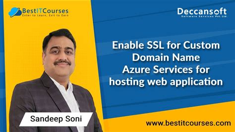 Enable Ssl For Custom Domain Name Azure Services For Hosting Web Application Youtube