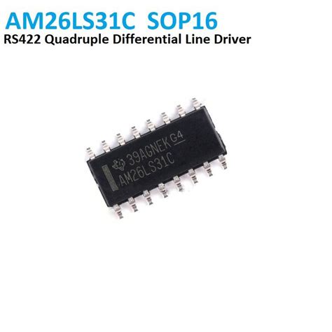 Am26ls31c Rs422 Quadruple Differential Line Driver Smd Sop16 Uge