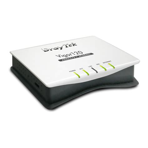 DRAYTEK VIGOR SERIES USER MANUAL Pdf Download ManualsLib