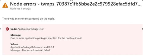 azure batch node gets stuck in the unusable state because of