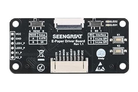 Universal E Ink Display Driver Hat Board Fits Raspberry Pi Compatible