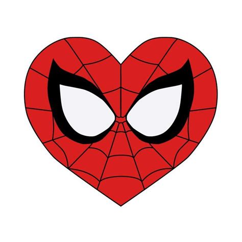 Spider Man Heart Cute Logodecalstickers File Svg Png Ai Pdf Etsy