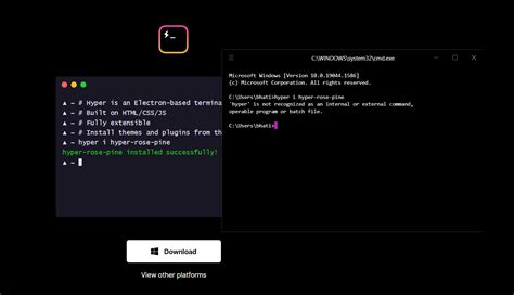 Windows I Just Installed And Hyper Is Not Recognized As An Internal Or External Command