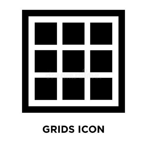 Grids Icon In Trendy Design Style Grids Icon Isolated On White Background Stock Vector
