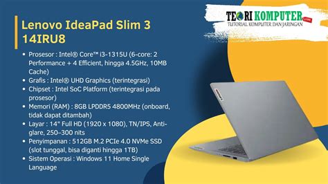 Spesifikasi Laptop Lenovo IdeaPad Slim IRU