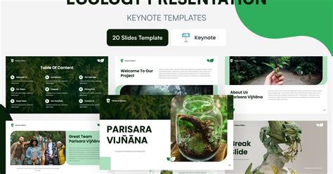 Шаблон презентации по экологии Keynote Шаблоны презентаций Включая экология и шаблон Envato