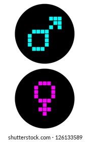 Sex Pixel Symbol Stock Vector Royalty Free 126133589 Shutterstock