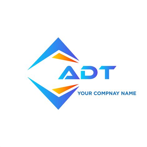 ADT Abstract Technology Logo Design On White Background ADT Creative Initials Letter Logo