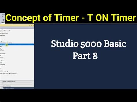 Basic PLC Programming Studio Timer Timer T ON Timer On Delay YouTube
