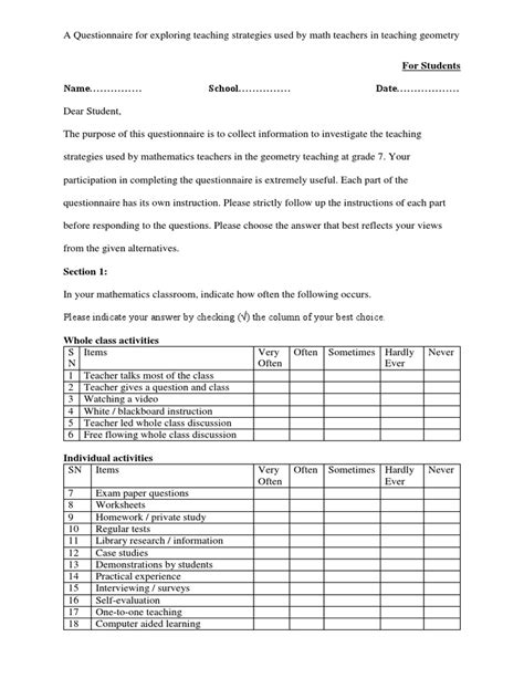 Research Methodology 005 Questionnaire Survey Methodo