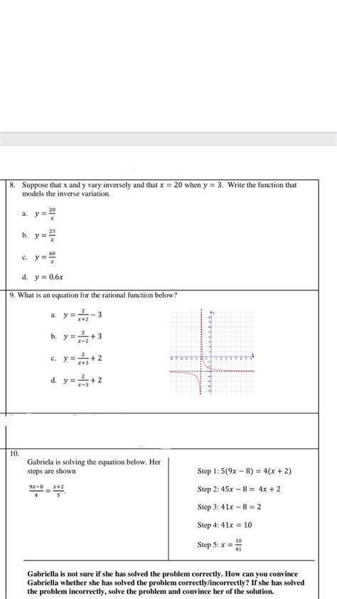 Inverse Variation Function