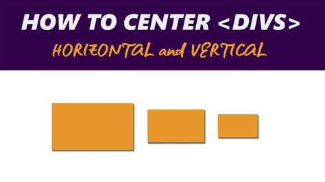 How To Center A Div Vertically And Horizontally Youtube