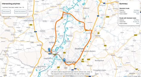 Block Intersecting Roads Ptv Logistics
