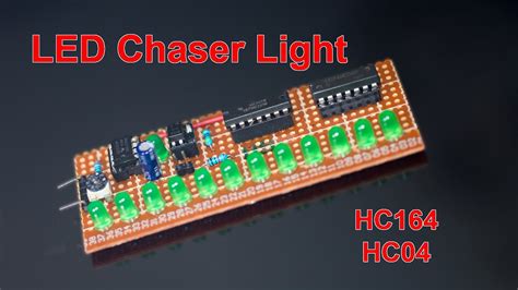 Led Chaser Light Led Chaser Light Circuit Using Hc164 And Hc04 Youtube Led Chaser Light Led Chaser Light Circuit Using Hc164 And Hc04 Youtube