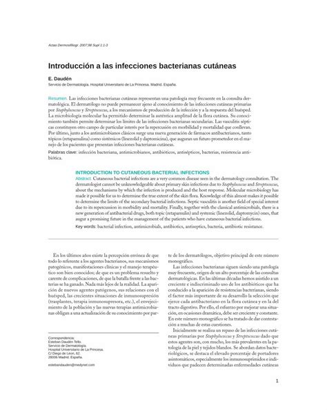 Pdf Introducción A Las Infecciones Bacterianas Cutáneas Dokumen Tips