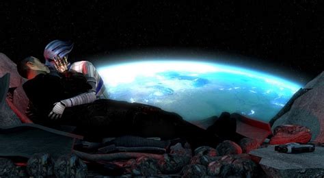 Mass Effect Liara Shepard Two Kiss Aliens Hd Wallpaper Rare Gallery