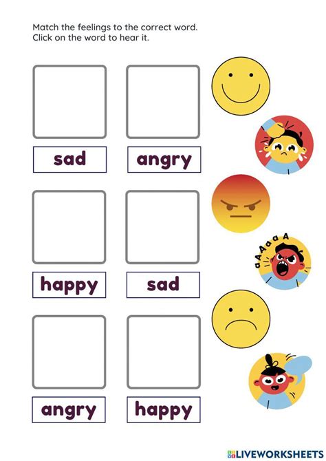 Worksheets On Feelings And Emotions Worksheets Library