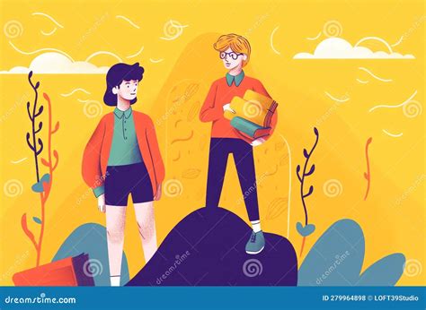 Generative AI Education Concept With Tiny Stock Illustration Illustration Of Poster Read