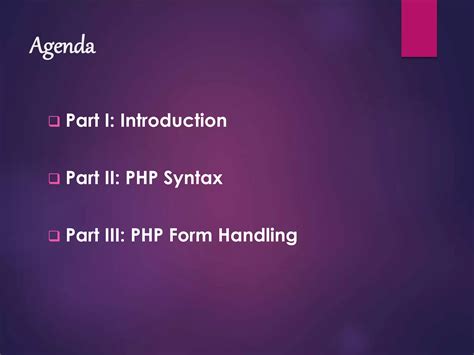 Php Comprehensive Overview Ppsx Web Development Internet