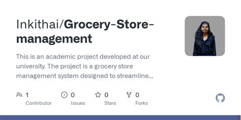 Github Inkithaigrocery Store Management This Is An Academic Project