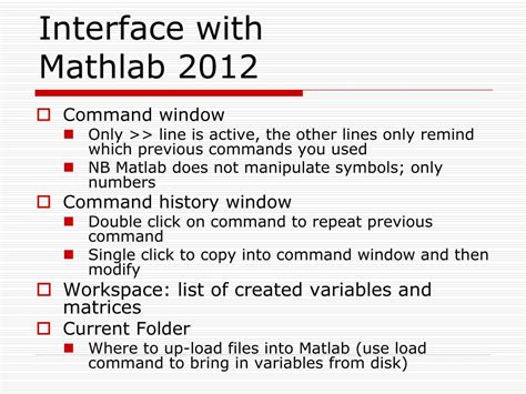 Ppt Matlab Introduction Powerpoint Presentation Free Download Id
