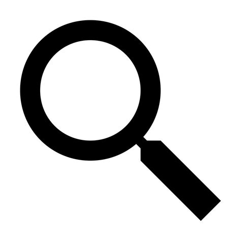 White Magnifying Glass Icon For Search Optimization