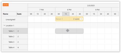 Aspnet Core Restaurant Table Reservation Tutorial Daypilot Code
