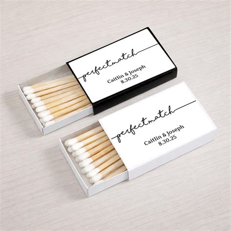 Wedding Bulk Matches Set Of 50 The Perfect Match Personalized Matches