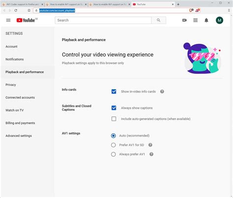 YouTube에서 AV1 지원을 활성화하는 방법 음악 및 비디오